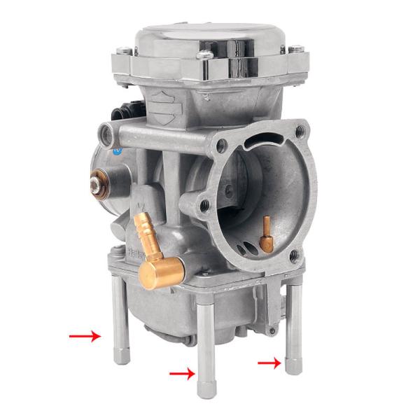 【適合】CV、HSRキャブレター用【商品説明】フロートを留めているボルトと交換して使用します。標準装備のボルトよりも長く、フロートの取り外しが簡単になり、セッティングの際のジェット交換が簡単になります。ボルトのヘッドは5/16インチのヘック...