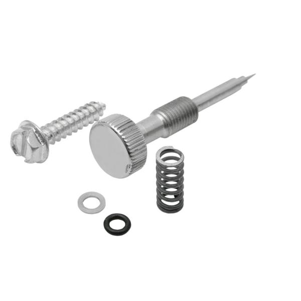 【適合】純正CVキャブレター用【商品説明】ミクスチャーの調整が容易になります。ジェット類交換後のミクスチャー調整が、工具を使用せずに手で出来るので非常に楽です。ワッシャー、Oリング、スプリング付属。※ミクスチャー部分は簡単に触れないよう蓋が...