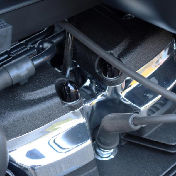 【適合】1986〜2021 スポーツスター1984〜1999 EVOビッグツインエンジン搭載車【商品説明】ロッカーボックスカバーのボルトに被せてドレスアップします。ハーレーエボリューションエンジン（スポーツスターおよびビッグツイン）用です。...