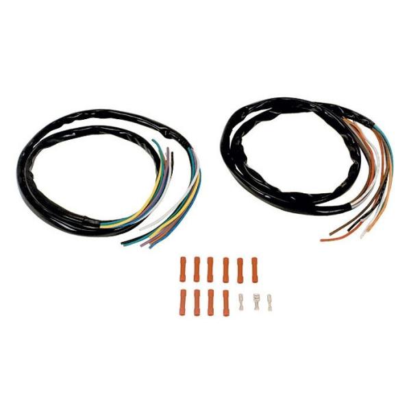 【適合】1996〜2006 ビッグツイン、スポーツスター【商品説明】ハンドルの電気配線を延長するためのハーネスキットです。ワイヤーは48インチ長（約1.2m）通常より、約12インチ長くできています。ワイヤーの色はノーマルと同じです。ライザー...
