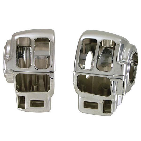 【適合】1996〜2013 ツーリングラジオ、クルーズコントロール付き車両用【商品説明】ハンドル廻りをクロームで統一する事ができます。スイッチは付属しません。【カラー】クローム【メーカー】V-Factor(ブイファクター)【商品番号】13366