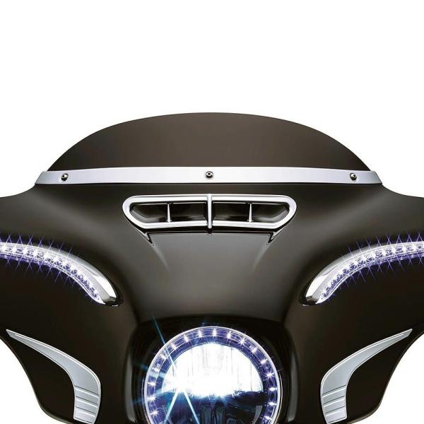 【適合】2014〜2023 FLHX、FLHXS、FLHTCU、FLHTCUL、FLHTK、FLHTKL、FLHTCUTG2024 FLHTK、FLHTCUTG【商品説明】エレクトラグライドのフェアリングクロームのアクセントをつけるモールデ...