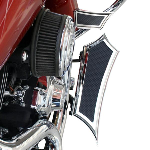 【適合】1999以降 ツーリング2000〜2017 FLソフテイル【商品説明】ツーリング、FLソフテイルのブレーキペダルをドレスアップします。ノーマルのラバーパッドと交換するだけです。単品販売【カラー】クローム【メーカー】Accutroni...