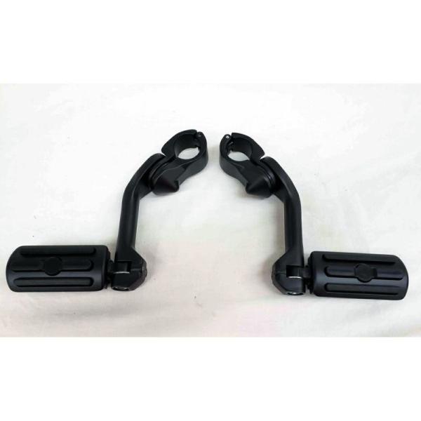 【適合】1.25インチ径エンジンガード用【商品説明】アーム付きハイウェイペグです。1.25インチ径エンジンガードに装着出来ます。アームの長さは5インチ（約12.7cm）。付属のペグはラバーの滑り止めリブ付きです。装着に必要なハードウェアと工...