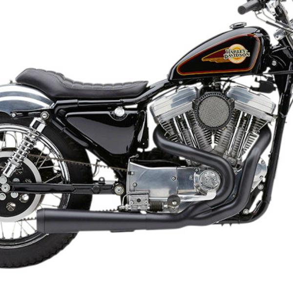 【適合】1986〜2003 スポーツスター※フォワードコントロール車両は不可【商品説明】コーン型のメガホンマフラー。コレクターは、フットペグの前になっているユニークなデザイン。このデザインは、効率的により多くのパワー生み出す効果を発揮します...