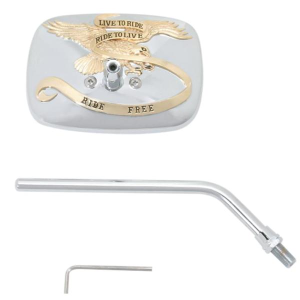 【適合】2021以降 スポーツスターS、ナイトスター、パンアメリカ※スポーツスターS、ナイトスターは別売ミラーマウント付ハーフクランプ（41700623）が必要【商品説明】LIVE TO RIDE RIDE TO LIVE の文字とアメリカ...