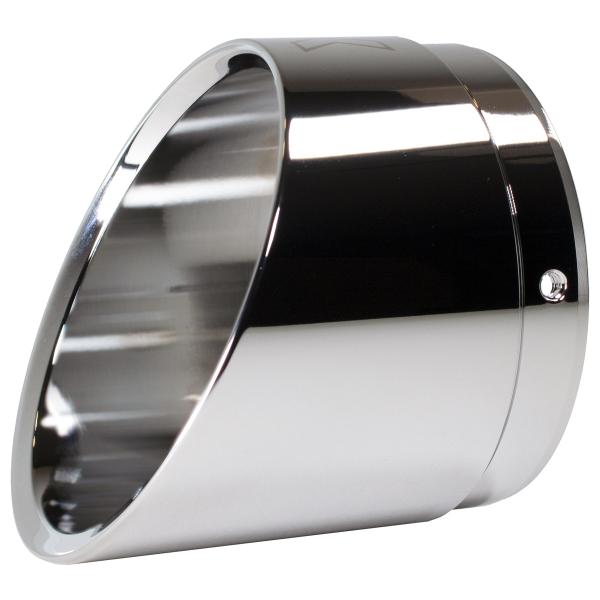 【適合】クロームワークス4.5HP-PLUSマフラー用【商品説明】クロームワークスの4.5HP-PLUSシリーズマフラー用のエンドキャップです。デザインはスラッシュカット型のエッジ・デザイン。上面にはメーカーロゴが入っています。単品販売ビレ...