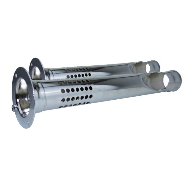 【適合】クロームワークス4.5HP-PLUSマフラー用【商品説明】クロームワークスの4.5インチHP-PLUSマフラー用消音タイプ・パフォーマンスバッフルです。実用域のパフォーマンスと消音効果を両立させたい方に適したバッフルです。排圧がかか...