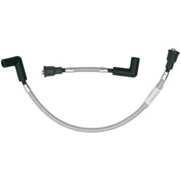 【適合】1999〜2017 ダイナ【商品説明】デザイン性と耐久性に優れたブレイドスパークプラグコード。ステンレスメッシュで編み込まれ、外側を絶縁素材で覆ってありモジュール等への干渉を最小限に抑えています。長さは標準装備のプラグコードと同じで...