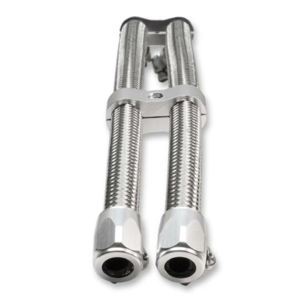 【適合】JAGG他、各社のハーレー用オイルクーラー【商品説明】JAGG製ステンレス・オイルクーラー用ホース（両端には固定用クランプ付き）各社のオイルクーラーとマウントを接続します。長すぎる場合は、カットの方法が説明書（英文）に記載されていま...