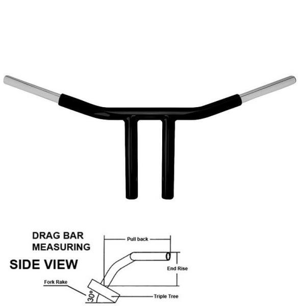 【適合】スポーツスター、ダイナ、ソフテイルでケーブルスロットル車および電子制御スロットル車【商品説明】1.25インチ径のライザーが一体になったドラッグバーハンドル。ライザーはストレートタイプです。一体型なのでハンドル廻りがスッキリとします。...