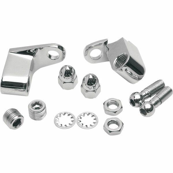 【適合】1986〜2003 スポーツスターダイナソフテイル※ブレットスタイル・ハンドルバーマウントターンシグナル装着車【商品説明】スイベルを調節可能なターンシグナルマウンティングブラケット。※純正品番：68266-03 同等品フロント・ウイ...