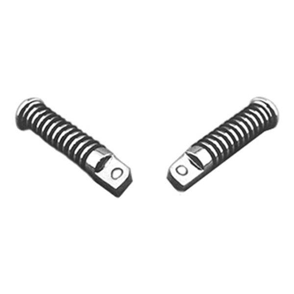 【適合】オス型マウントのフットペグ装着車【商品説明】小径タイプのオス型マウントフットレスト。主に滑り止めのためのネオプレーン樹脂製Oリングが全体に配置され、デザイン上の特徴になっています。2個ペア2018以降ソフテイルに装着する場合は、ライ...