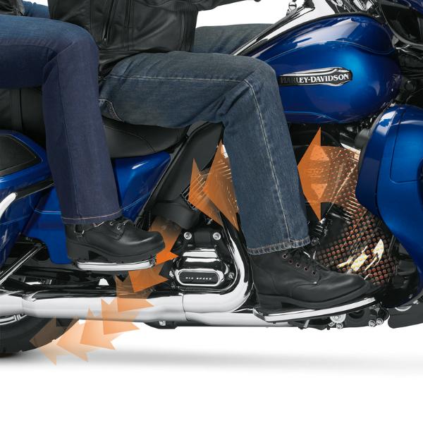 【適合】2009〜2016 ツーリング、トライク【商品説明】ハーレー・ツーリングモデルおよびトライクのエンジン周りの熱を逃がす電動ファンです。夏場の低速走行時等、エンジン周りから立ち昇る熱気をファンが起こすエアフローと一緒に地面に向かって逃...