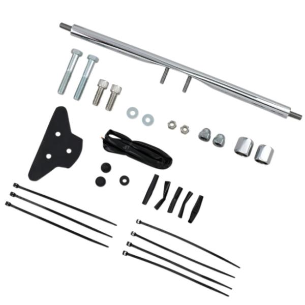 【適合】1991〜2001 ダイナ1982〜2000 FXR1975〜1993 スポーツスター1973〜1986 FX【商品説明】リアターンシグナルをライセンスプレートのサイドに移設するためのウィンカーマウントバーキットです。大型サドルバッ...