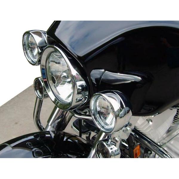【適合】1986〜2017 FLソフテイル ※クローム・ヘッドライトナセル67907-96B装着車 1983〜2013 ツーリング ※FLTモデルを除く 1994〜2024 FLHR ※クローム・ヘッドライトナセル67907-96B装着車 ...