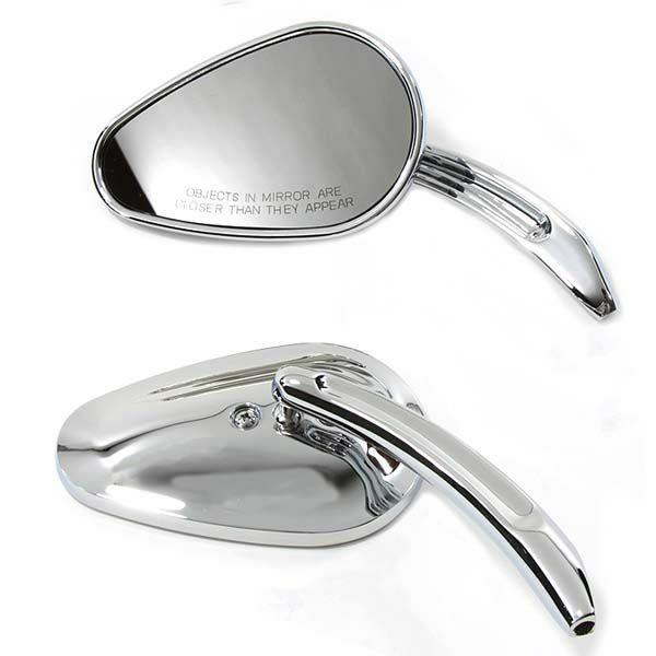 【適合】全てのハーレーダビッドソン※VRSCF、ミラーがハンドルバーの下に装着されたXL1200Xは不可。 【商品説明】ブレットスタイルミラー純正型番：91657-02相当品左右セットハードウェア付属。【メーカー】V-TWIN（V-ツイン）...