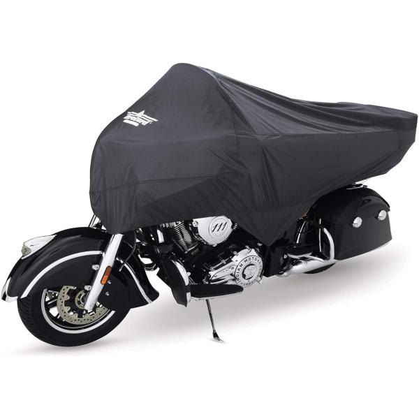 【商品説明】折りたたむと小さくなりツーリングに持参するのに最適なハーフカバーです。塗装面やシート、ツアーパックなど重要な部分を保護します。防水ウレタンコートで汚れ、紫外線、湿気から保護します。ハンドル廻り、タンク、シートエリアを強力な紫外線...