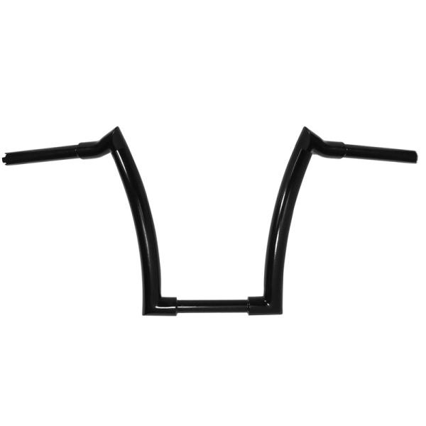 【適合】スポーツスター、ダイナ、ソフテイル【商品説明】最大太さ1.5インチ径（約3.8センチ）が迫力の、ハンドルバーです。クランプ取り付け部分および、ハンドコントロール部分は1インチ径となっております。電子制御スロットル対応の切欠きと、ワイ...