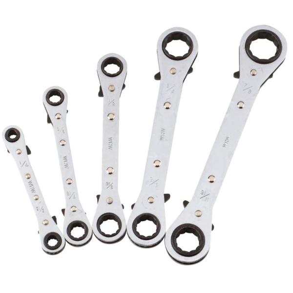 【商品説明】使いやすいラチェット機構が組み込まれたボックスレンチ・セットです。両端で10種類のレンチです。インチ・サイズ（ハーレーなど用）です。AISI 1045 steel製サイズ：5/16,1/4,7/16,3/8,8/16,1/2,5...