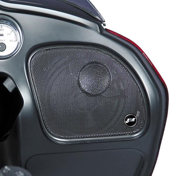 【適合】2024 FLTRK2015〜2023 FLTRX/S、FLTRU、FLTRK【商品説明】ハイパフォーマンス・アップグレード・スピーカー。標準装備フェアリングスピーカーと交換して取り付けます。配線加工等は必要無く、そのまま交換して取...