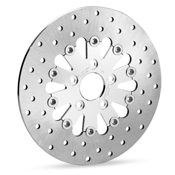 【適合】3.25インチ・ボルトサークルローターマウント付きホイール用2014〜2021 スポーツスター2006〜2017 ダイナ※ワイヤースポークフロントホイールまたはスロット・6スポーク19インチフロントホイール装着車2015以降 ソフテ...