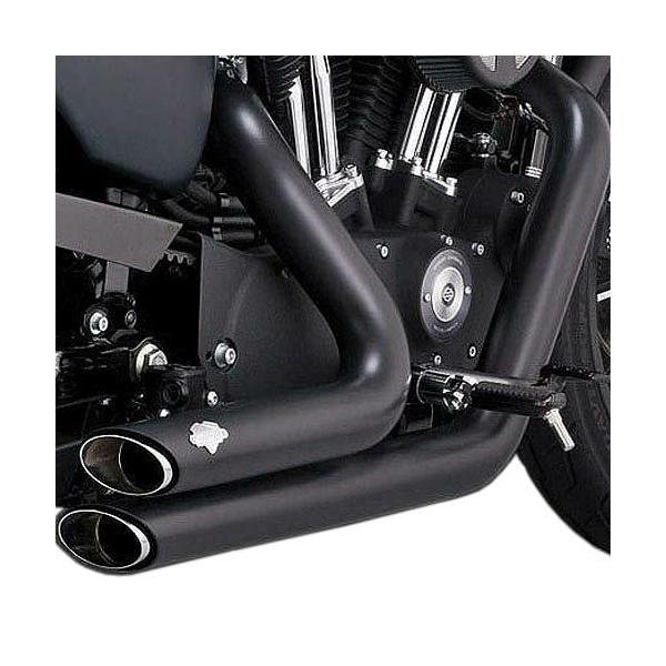 【適合】2004〜2013 スポーツスター ※XRを除く ※2004〜2006 モデルはマフラー取り付けの際に下記パーツが必要です。マフラーと一緒にご注文ください。16925：バンス＆ハインズ O2プラグキット 【商品説明】人気デザインのフ...