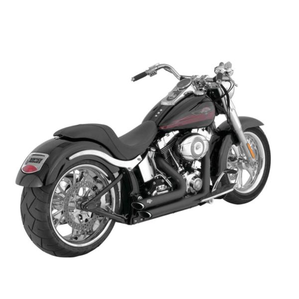 【適合】1986〜2011 ソフテイル ※2008〜2009 FXCW/Cは除く  ※1986〜2006モデルには下記のパーツが必要です。16925：バンス＆ハインズ O2プラグキット 【商品説明】人気デザインのフルエキマフラーです。二重の...