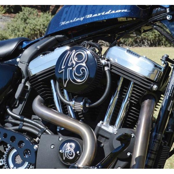 【適合】スクリーミンイーグル・ステージI・エアクリーナーキット・ラウンド（29000019A）、Vance&amp;Hines Naked VO2 エアインテーク （71011）、アレンネス・ステージI　エアクリーナーキット（18-803）...