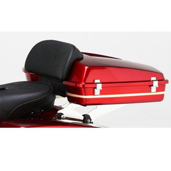 【適合】1983〜2013 ツーリング※純正チョップドツアーパック装着車【商品説明】コルビンの本革製チョップドツアーパック用バックレストパッド。2013年までのツーリング純正チョップドツアーパックに取り付け可能です。高さを低く抑えており、す...