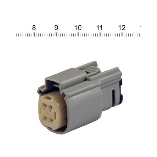 【商品説明】2007年以降のハーレーで使用している、MOLEXコネクターです。メス型4ピン1個売り（ピンは付属していません）【カラー】グレー【メーカー】NAMZ Custom Cycle Products（ナムズ）【商品番号】578279