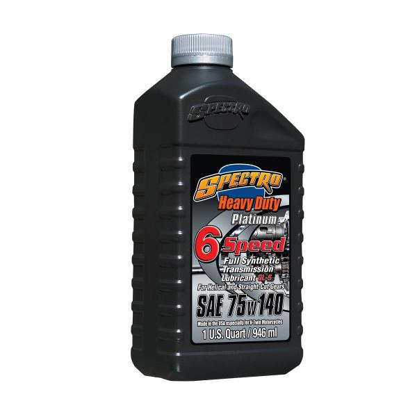 【商品説明】SPECTRO製 Heavy Duty Platinum 6速用ギアオイル Full-Synthetic(化学合成油) 75W-140。ハーレーの6速モデル専用に配合された最高級ギアオイル。最先端の添加剤を配合し、優れた性能を発...