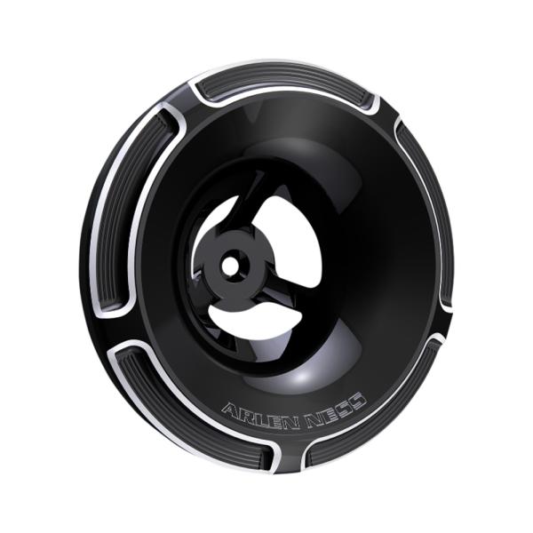 【適合】アレンネス エアクリーナー「VELOCITY」【商品説明】傾斜の付いた側面と、深く刻まれた溝が特徴の「Beveled」デザインのエアクリーナー用フェースプレートです。VELOCITY用です。ビレットアルミニウム製。CNCマシン削り出...