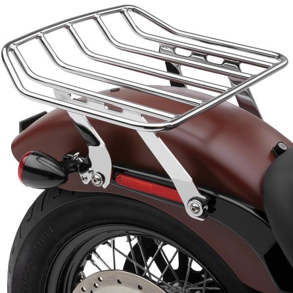 【適合】2018以降 FLSL、FXBB/S、FXST【商品説明】大型のデタッチャブルラゲッジラックです。コブラの通常のラゲッジラックよりも3割程度広く、大きな荷物を積みやすくなります。リアエンドは2.5インチ（約6cm）跳ね上がっており、...