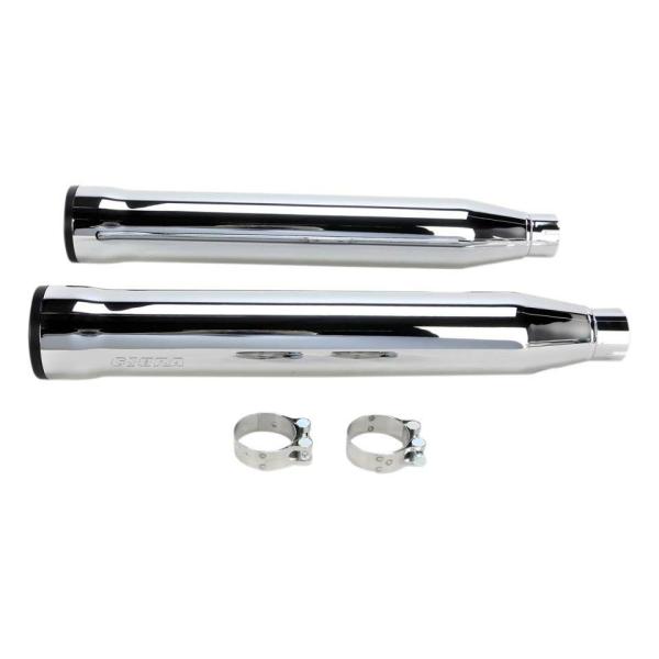 【適合】2007〜2017 FLSTF、FLSTFB2017 FLSTN、FLS2007 FXSTD【商品説明】クロームの美しいスリップオンマフラー。ハーレーらしい低音が出ます。音量は大きめです。排気効率を追求し、大排気量Vツイン本来の音と...