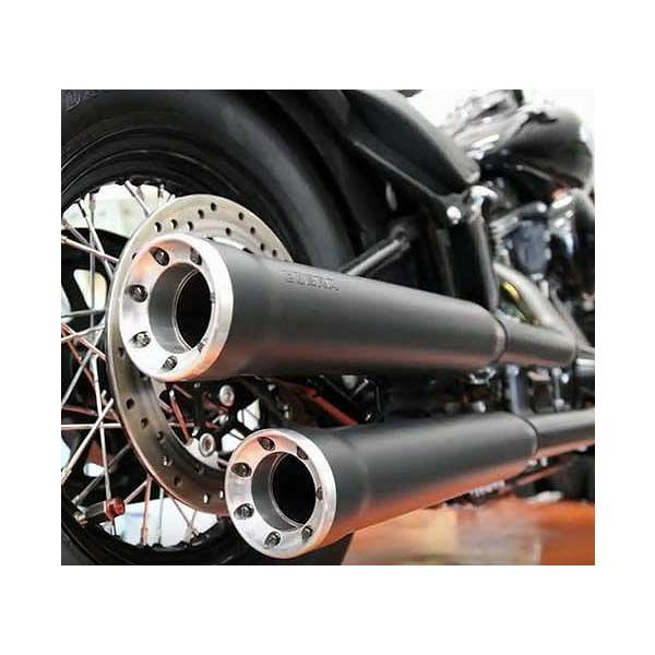 【適合】2007〜2016　FLSTN2008〜2011　FLSTSB2011〜2013　FXS2012〜2016　FLS2016〜2017　FLSS　FLSTFBS【商品説明】ブラックの美しい3インチスリップオンマフラー。ハーレーらしい低...