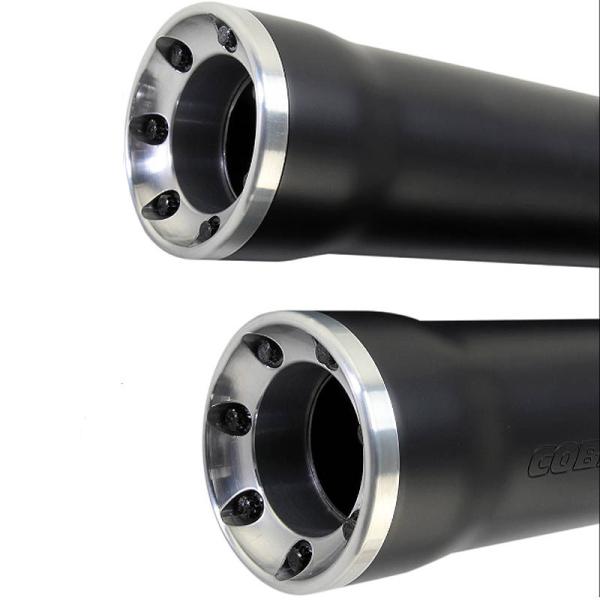 【適合】2007〜2017　FXST、FXSTB、FLSTC、FXSTC、FXCW/C2011〜2012　FLSTSE2013〜2016　FXSB、FXSBSE2016〜2017　FXSE【商品説明】ブラックの美しい3インチスリップオンマフ...