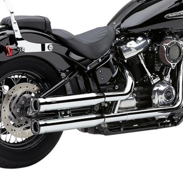 【適合】2018〜2024 FLHC/S、FLDE※2021以降 ソフテイルは、O2キャンセラー（1081-0009）が別途必要です。【商品説明】RPT(RACE PRO TIPS)スリップオンは、ボディは前部の3インチから後部に向かって太...