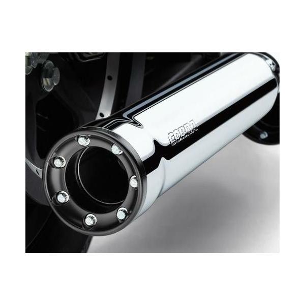 【適合】1995〜2016 ツーリング FLHX、FLHT、FLTR、FLHR2014〜2020 トライク【商品説明】クロームの美しいスリップオンマフラー。排気効率を追求し、大排気量Vツイン本来の音とパワーが出るようになります。音量はスクリ...