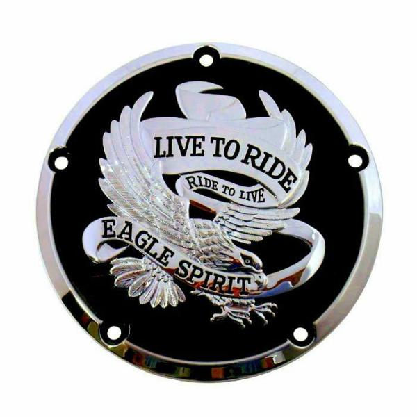 【適合】2016以降 ツーリング、トライク2015 FLHTKL、FLHTCUL【商品説明】EAGLE SPIRIT デザインのダービーカバー。伝統的なアメリカンイーグルと、LIVE TO RIDE, RIDE TO LIVE のロゴは、時...