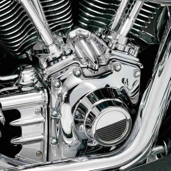 【適合】1999〜2017 ダイナ1999〜2016 ツーリング2000〜2017 ソフテイル【商品説明】タペットブロックのクローム・カバーエンジンがクロームで輝きますクリアキン タペットブロックカバー（K-8230）との併用は不可です。【...