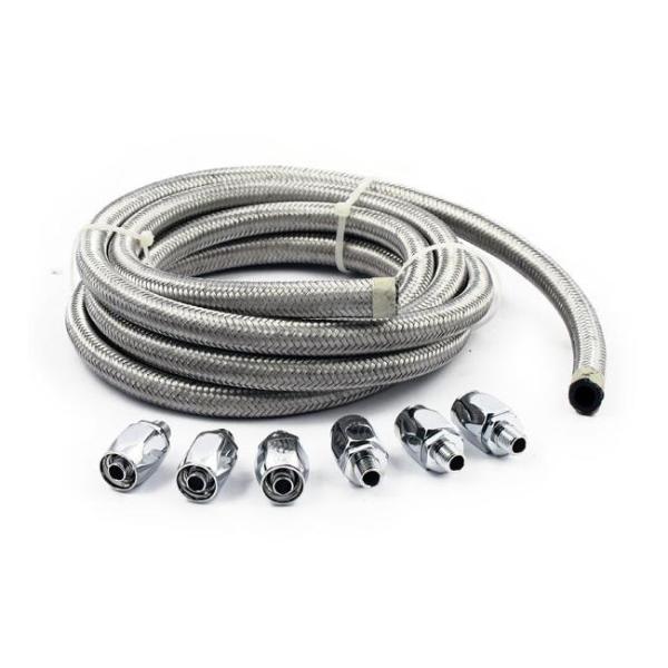 【適合】汎用品1/8インチNPTスレッドのオイルタンク、オイルクーラー等用【商品説明】ハーレーのオイルポンプ、オイルタンク周りに使用するオイルラインおよびフィッティングのキットです。フィッティングは1/8インチNPTスレッド仕様 x 6個が...