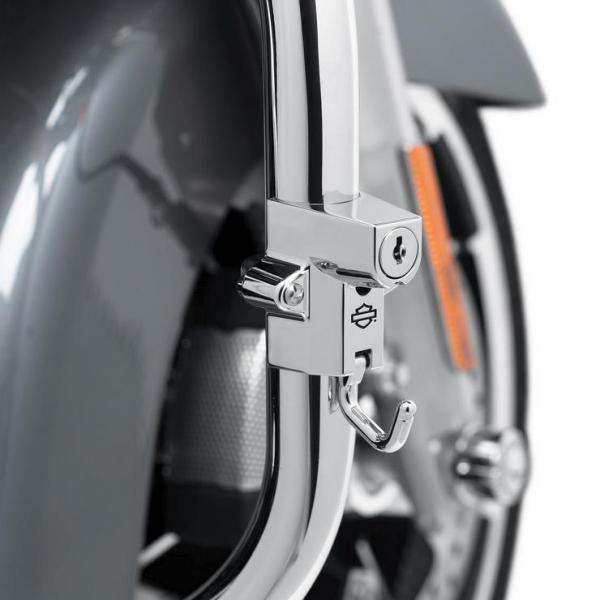 【適合】0.875インチ径（約22mm）〜1.25インチ径（約31.8cm）までのパイプに装着可【商品説明】ハーレー用のヘルメットロックです。0.875インチ径（約22mm）〜1.25インチ径（約31.8cm）までのパイプに装着出来ますので...