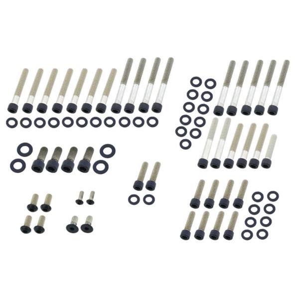 【適合】1991〜2003 スポーツスター【商品説明】1991〜2003 スポーツスター用 エンジンボルトセットです。・特長●高強度ステンレススチール製。コストパフォーマンスに優れたエンジンボルトセット●ヘッド部分はマットブラックのパウダー...