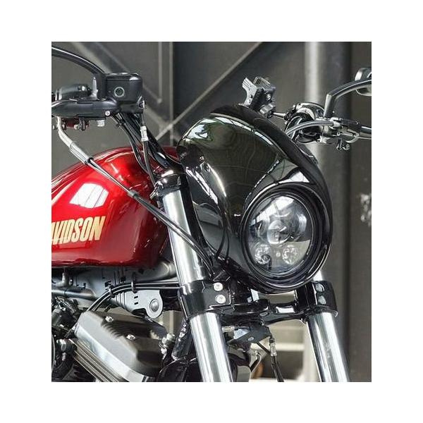 【適合】2011〜2021 XL1200X【商品説明】ノイズのスポーツスター　フォーティーエイト用フロントフェアリング　未塗装です。●ＸＬ１２００Ｘのスタイルに決まる様に専用設計したアッパーフェアリングです、汎用品と違いボルトオン取り付けで...