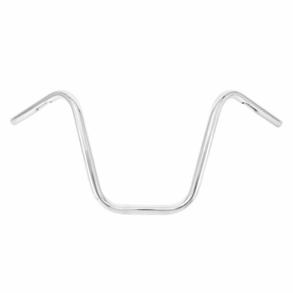 【適合】ケーブルスロットル車【商品説明】1インチ、12インチ高のナローエイプハンドルです。通常のエイプハンドルよりもセンター幅が詰まっているナローエイプハンドルになります。ディンプルと配線中通し用の穴があります。※車両によっては配線の延長が...