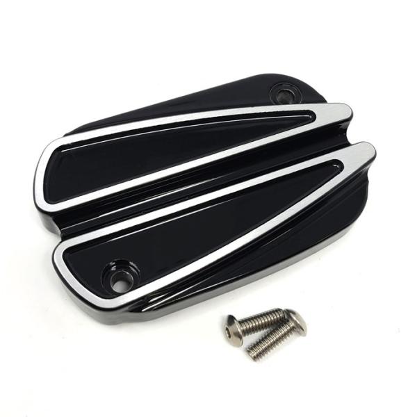 【適合】2024 FLHTK、FLTRK、FLHRXS2008〜2023 ツーリング2019〜2024 トライク【商品説明】フロントブレーキ・マスターシリンダーカバーです。シャープなフィンが特徴のRipperデザイン。ブラックのベースにフィ...