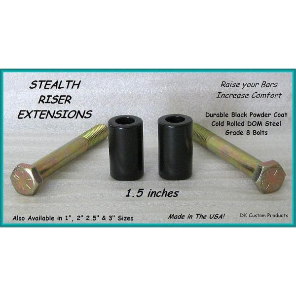 【適合】直径22.6mm以下のライザー【商品説明】ハンドルを1.5インチ（約3.8cm)上にアップします。ライザーとトップブリッジの間に入れて固定します。ハンドルがやや後方に来て楽な姿勢になります。ハンドルが低すぎてタンクに干渉しそうな時に...