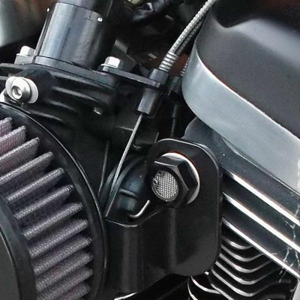 【適合】1991〜2021 スポーツスター  ※XR1200は不可 1984〜1999 エボリューション ビッグツインモデル【商品説明】フィルター付きのブリーザーボルト。ホースを必要としないのでエアクリーナー周りをスッキリとさせる事ができま...