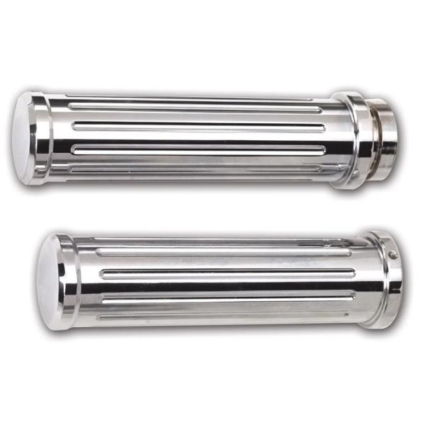 【適合】1973〜2020 ケーブルスロットル車 ※ストリートを除く【商品説明】CNC加工にて製作されている、プロワンボールミルドビレットグリップです。- ビレットアルミニウムからCNC加工されたグリップは、丁寧に研磨された後、クロームメッ...